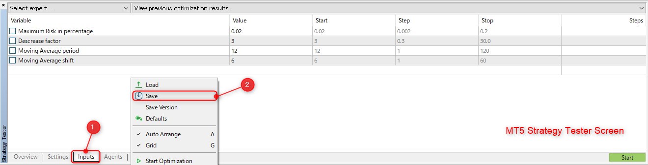 [MT4/MT5] Set File Builder [EA Parameter Editor] | takonegifx.com